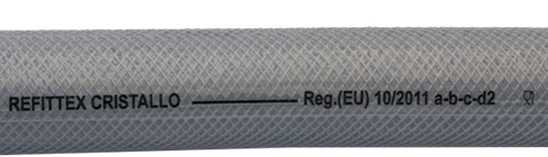 Gewapende PVC slang - transparant - inw. 25 x uitw. 33 mm George Kniest