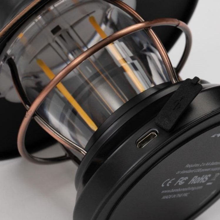 Barebones Mini Edison Lantaarn - Zwart George Kniest