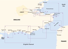 Imray kaartenset - 2100 Kent and Sussex Coasts Chart Pack George Kniest