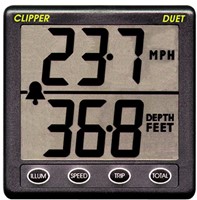 Nasa Clipper Duet log, snelheid en dieptemeter George Kniest