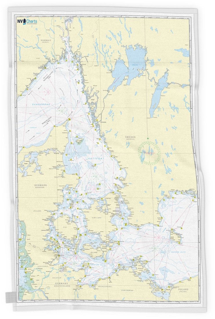 Badhanddoek - Oostzee - NV Charts George Kniest