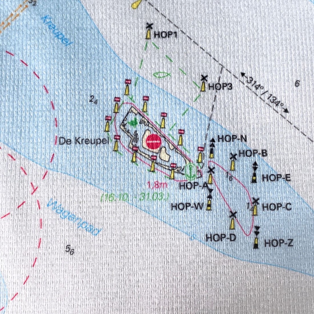 Badhanddoek - IJsselmeer - NV Charts George Kniest