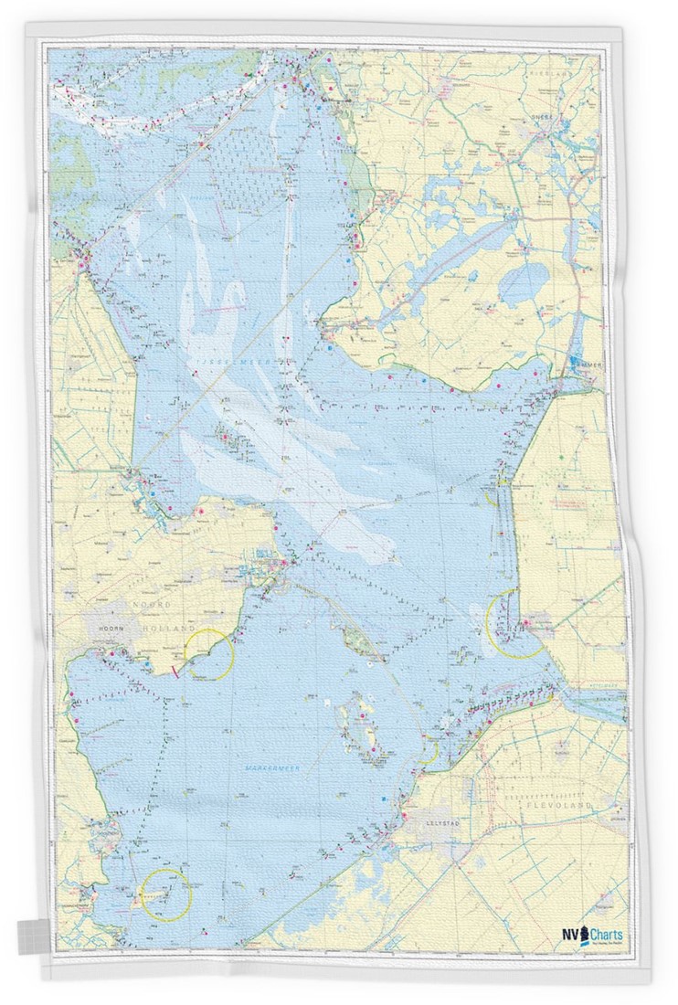 Badhanddoek - IJsselmeer - NV Charts George Kniest