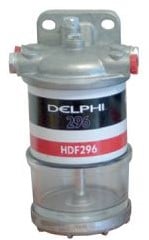 Delphi Lucas CAV 296 brandstoffilter met glas George Kniest