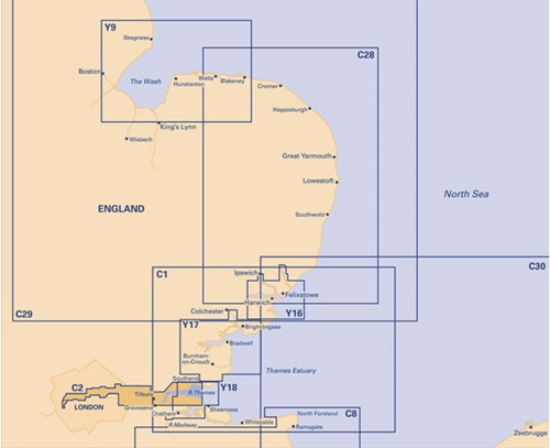 Imray kaart - C2 The River Thames George Kniest