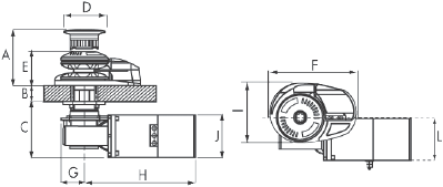 Lofrans Ankerlier verticaal Project X2 - 8mm - 12V - 700W - met ...