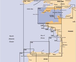 Imray kaart - C10 Western English Channel Passage Chart George Kniest