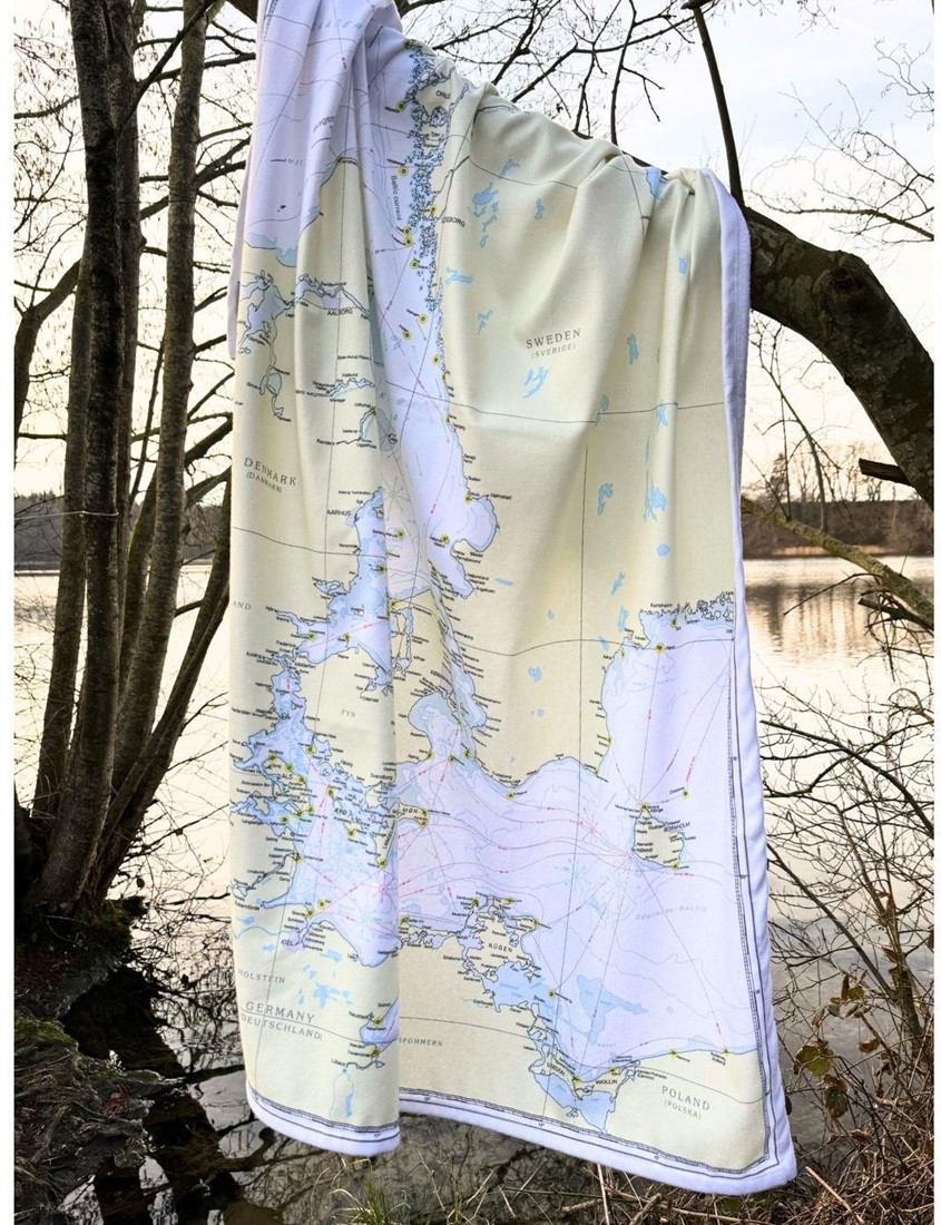 Badhanddoek - Oostzee - NV Charts George Kniest