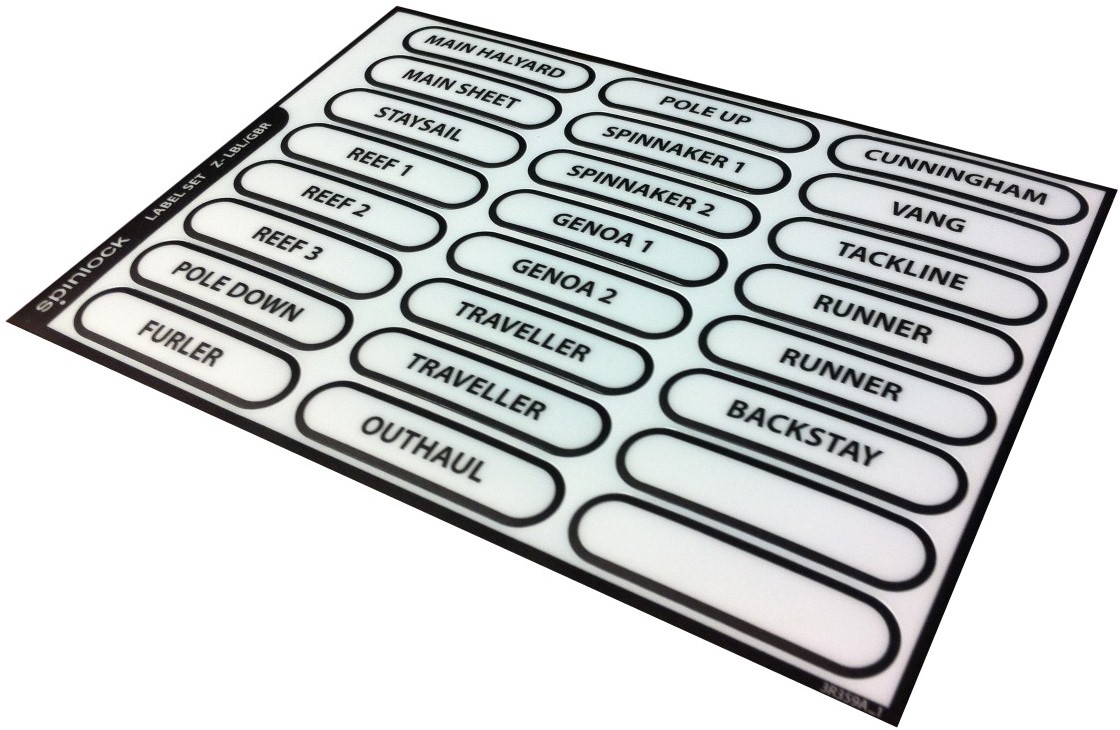 Spinlock Valstopper label set - groot - sticker George Kniest