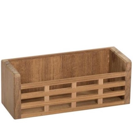 Teak Opbergrek - 28 x 10 x 10,5 cm George Kniest