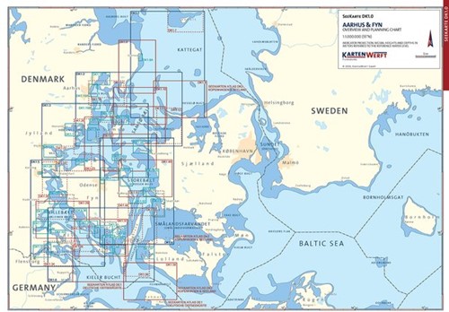 Zeekaart Atlas DK1: Aarhus und Fünen George Kniest