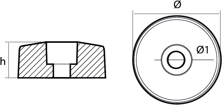 Tecnoseal Flex-o-fold propeller prop side anodes - sold in pairs - Zink ...