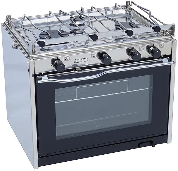Techimpex XL3 kooktoestel met oven - 3 pitten George Kniest