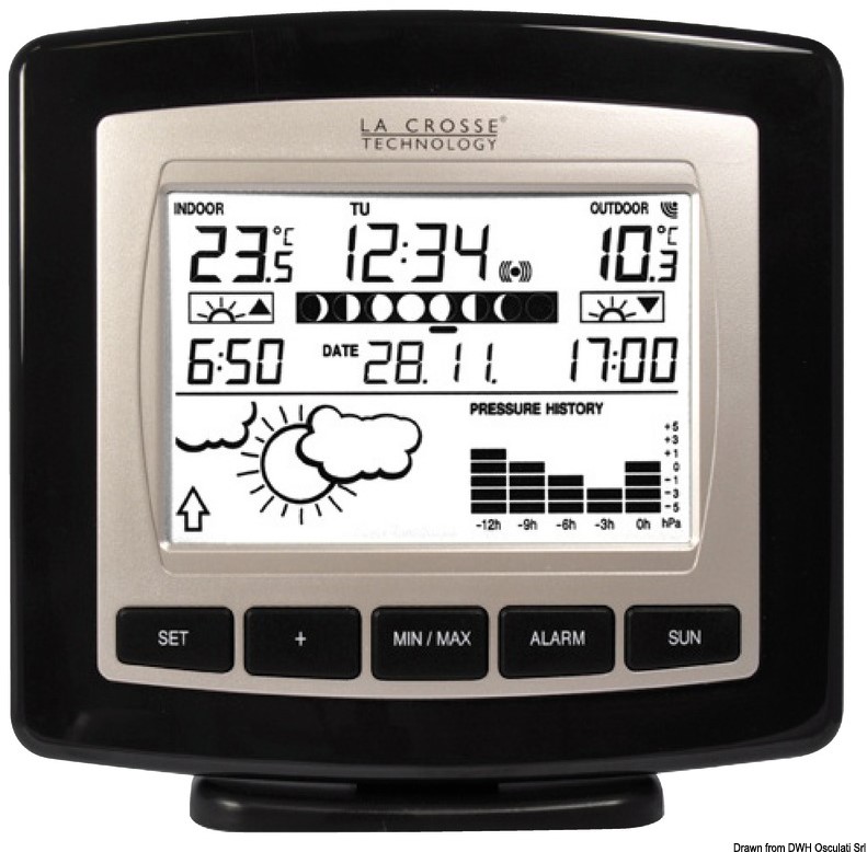 La Crosse weerstation met barograaf en extra buitensensor George Kniest La Crosse weerstation met barograaf en extra buitensensor George Kniest