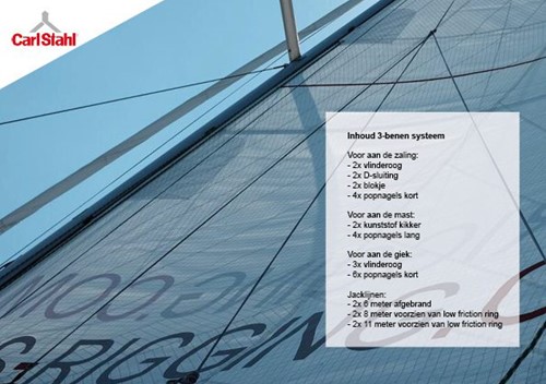 Lazy Jack systeem 3-benen systeem - Voor masten tot 12 meter hoog ...