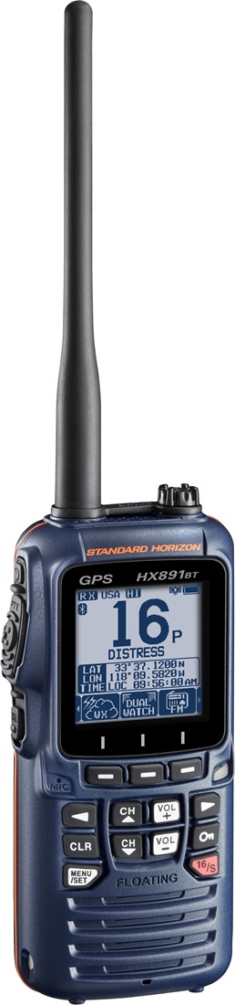 Standard Horizon HX891BT DSC/GPS Handmarifoon - Drijvend- 6W - MOB ...