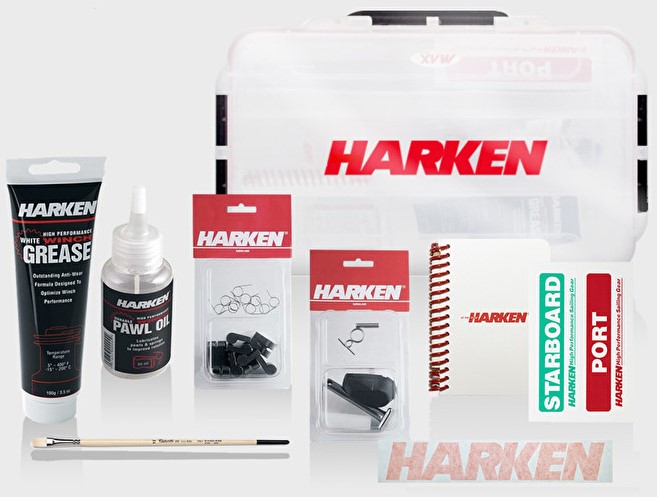 Harken lier onderhoud set - Lierenvet - olie - 10 pallen - 20 veertjes ...