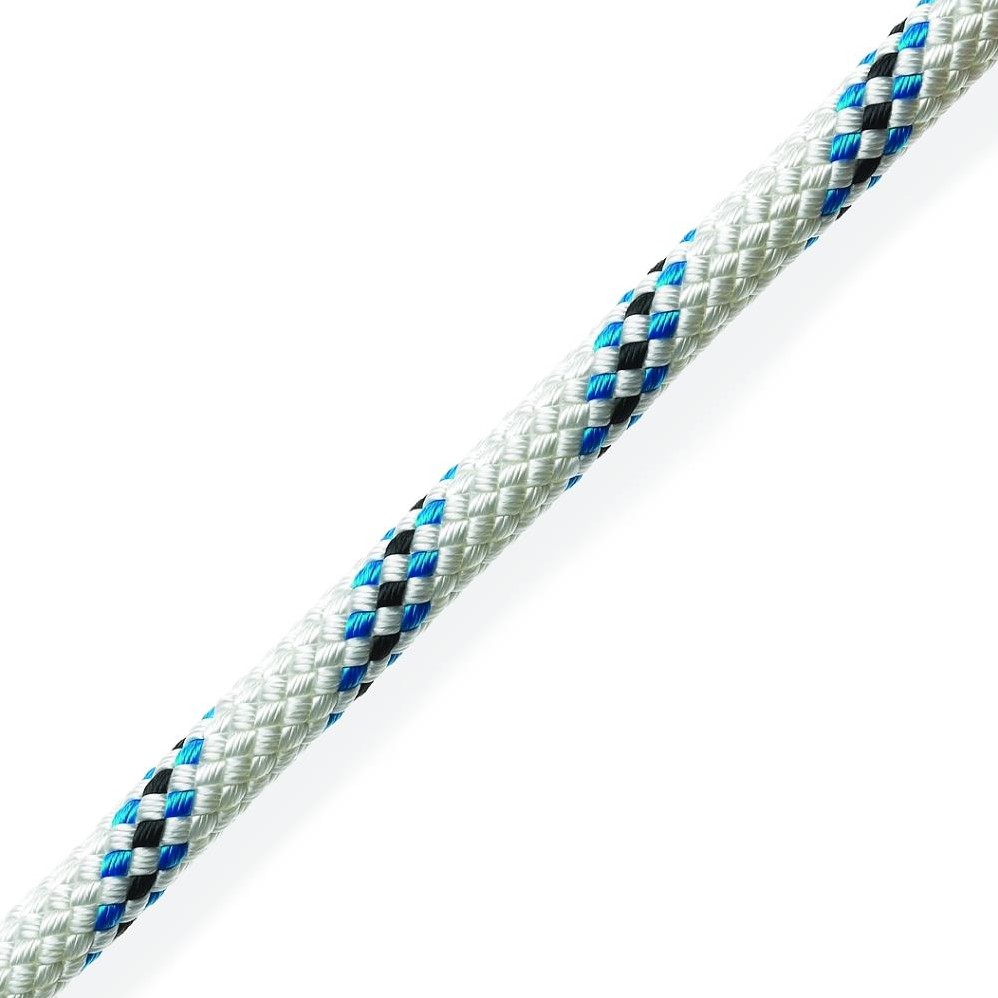 Marlow Marlowbraid - 8mm - wit/blauw George Kniest