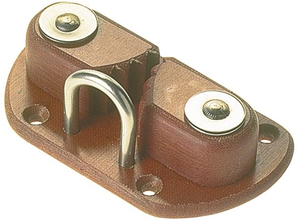 Hardweefsel (Tufnol) schootklem met oog - 80 x 45 mm George Kniest