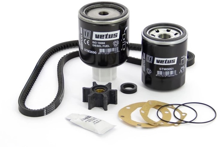 VETUS Set reserve delen m 414 (oliefilter, brandstoffilter, impeller, V ...