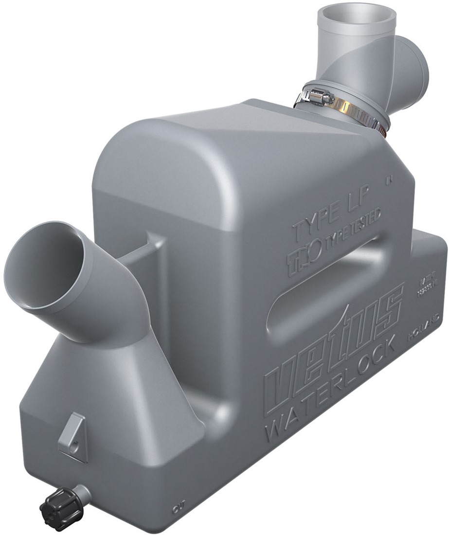 VETUS kunststof waterlock type LP50 met draaibare inlaat ...